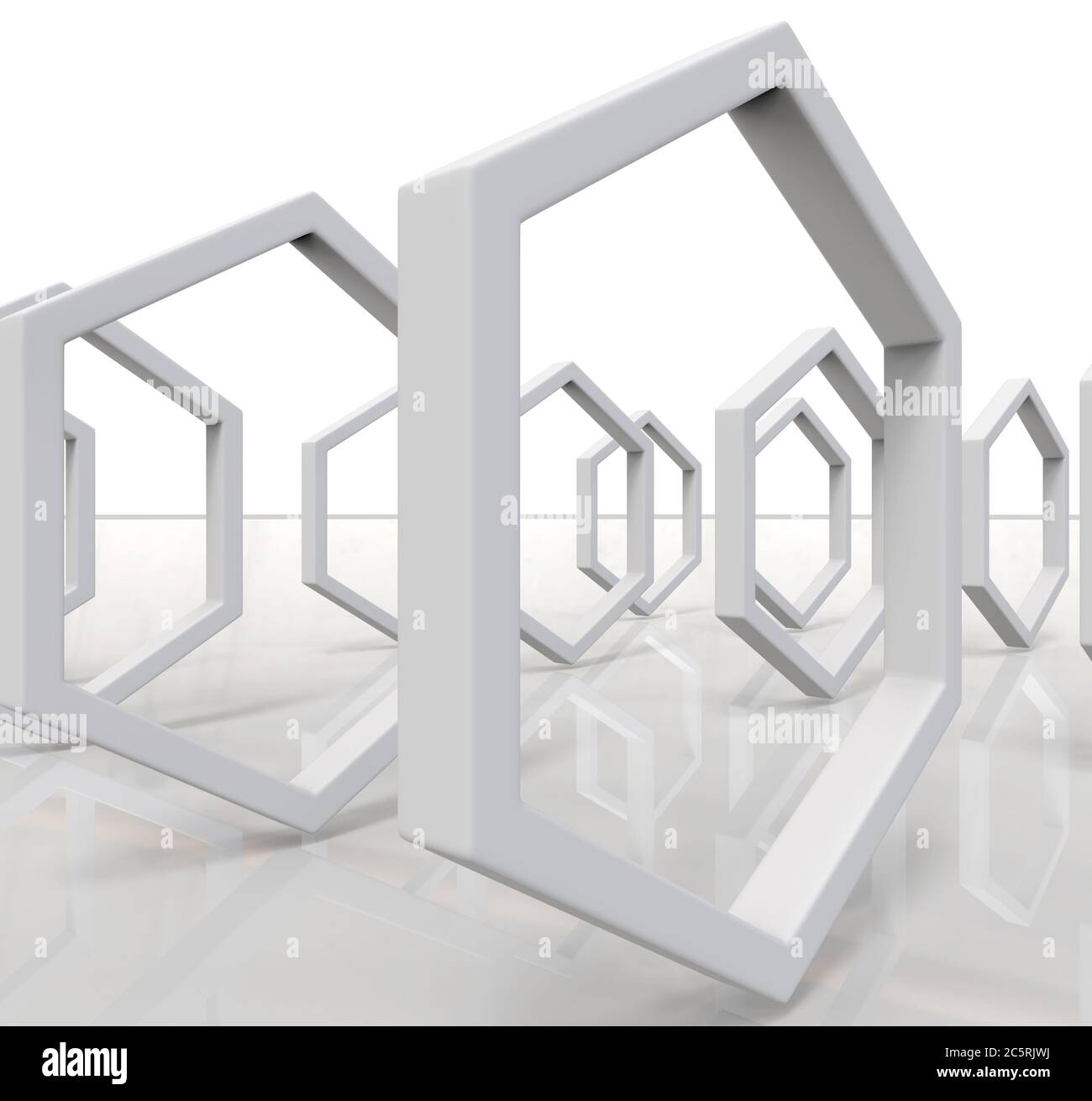 3d Abstract Architecture. 3d render illustration Stock Photo - Alamy