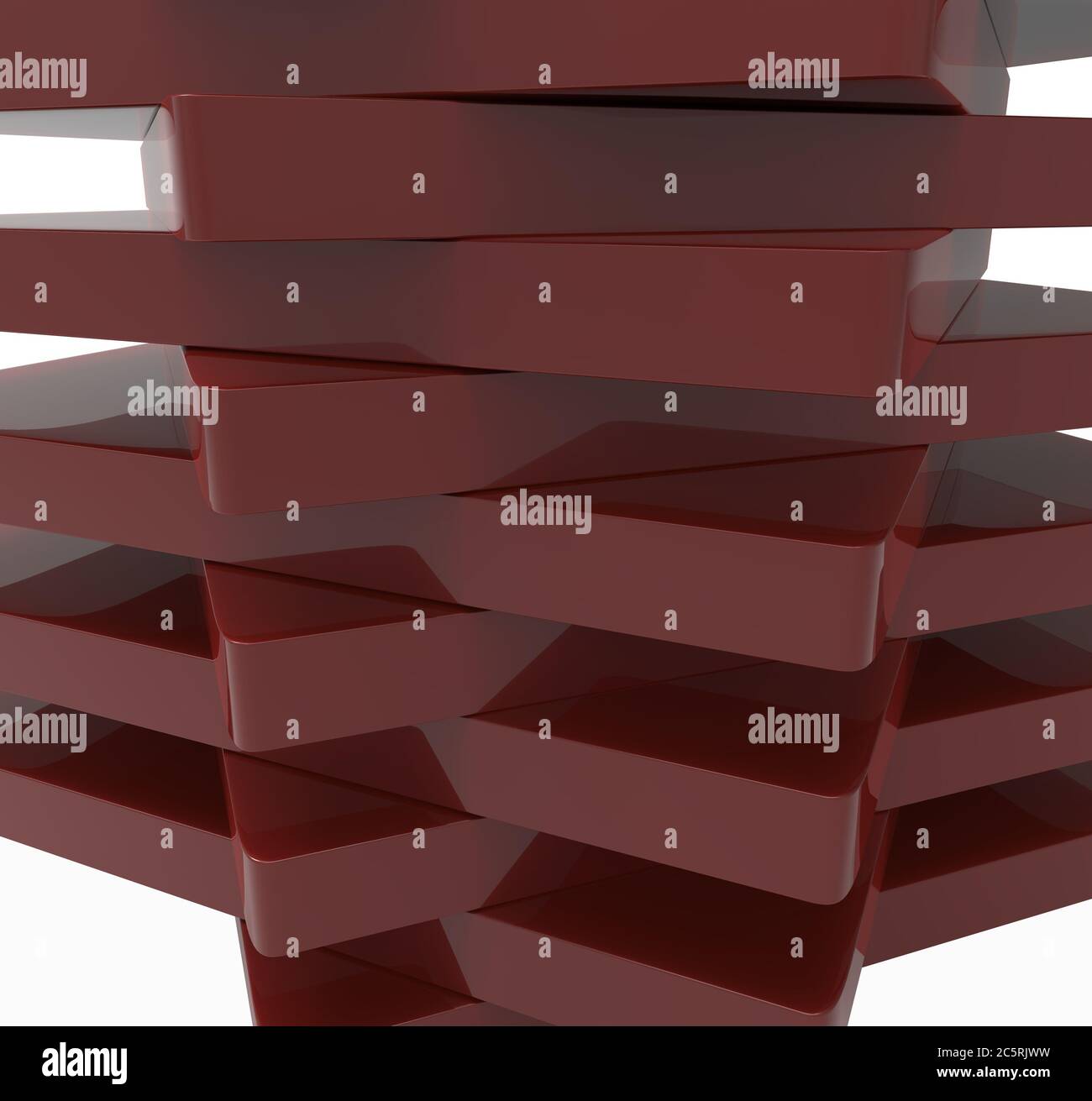 Abstract background of red metal 3d blocks.3d render Stock Photo - Alamy