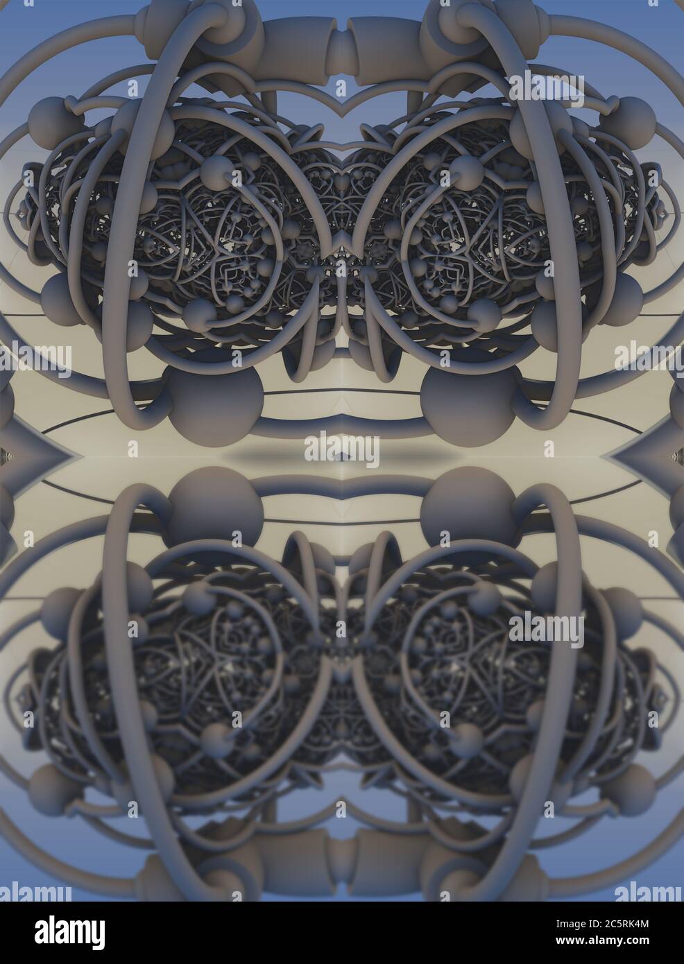 3d illustration of abstract geometric composition ,digital art works ...