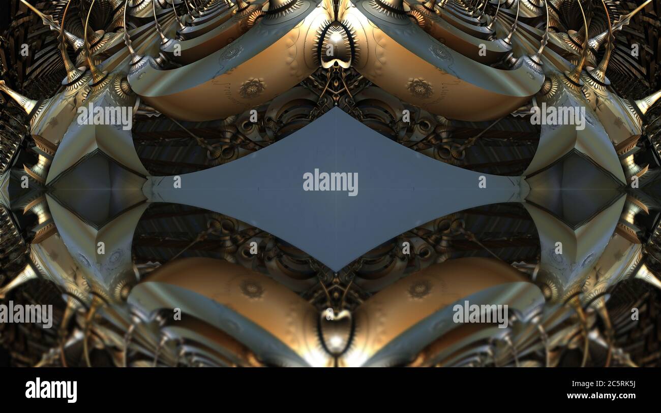 3d illustration of abstract geometric composition ,digital art works ...