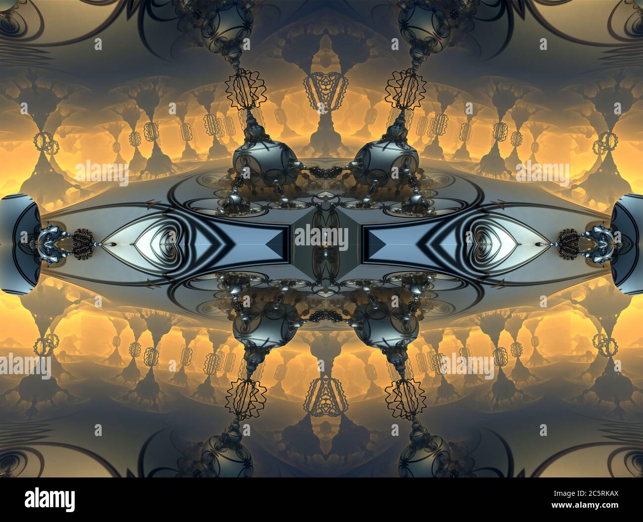 3d illustration of abstract geometric composition ,digital art works ...