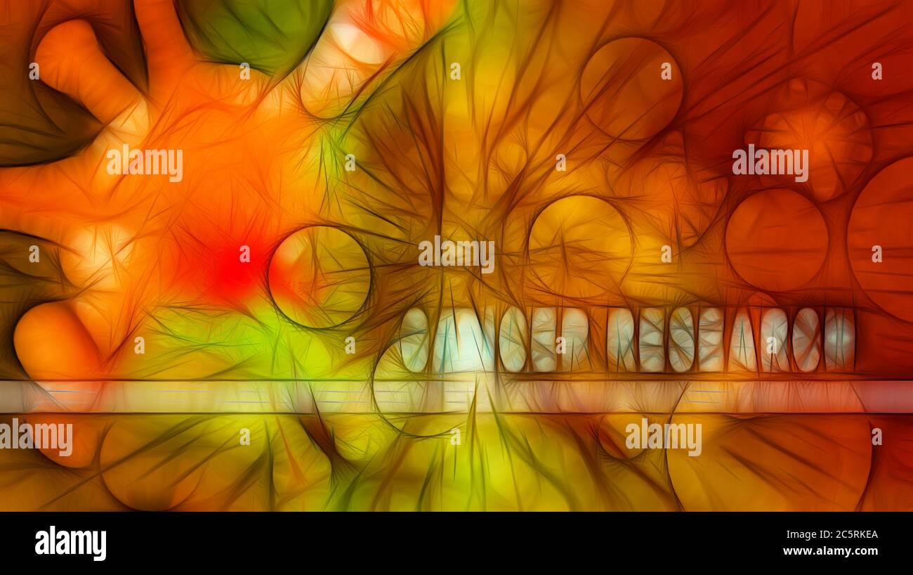 word CANCER RESEARCH writing on cancer image background Stock Photo - Alamy