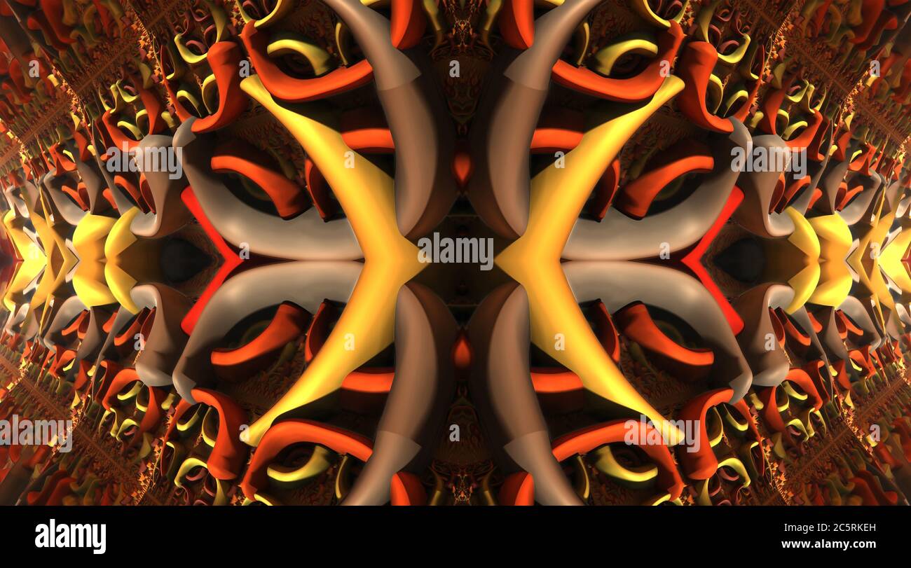 3d illustration of abstract geometric composition ,digital art works ...