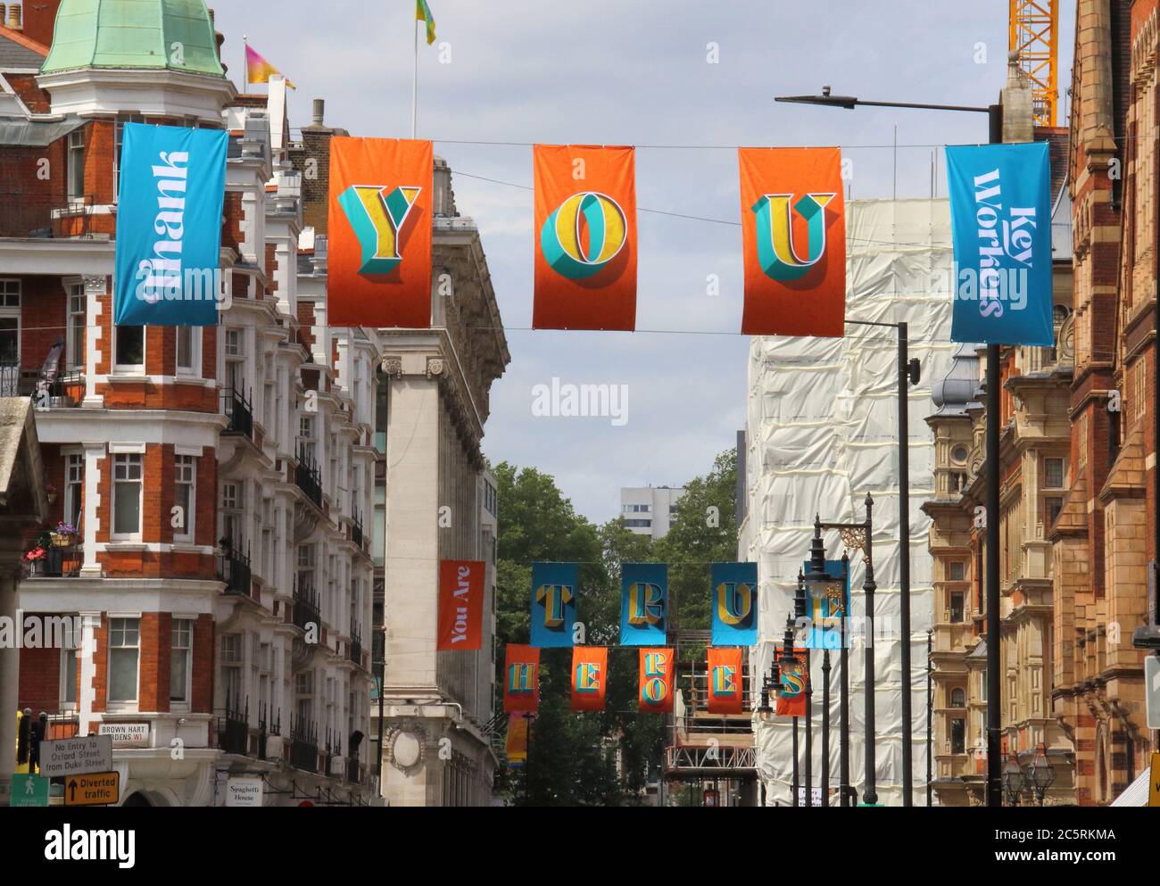 Mayfair retail flags hi-res stock photography and images - Alamy