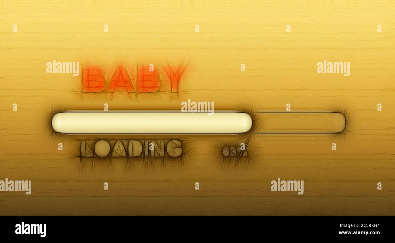 loading baby illustration design over a gradient background Stock Photo ...
