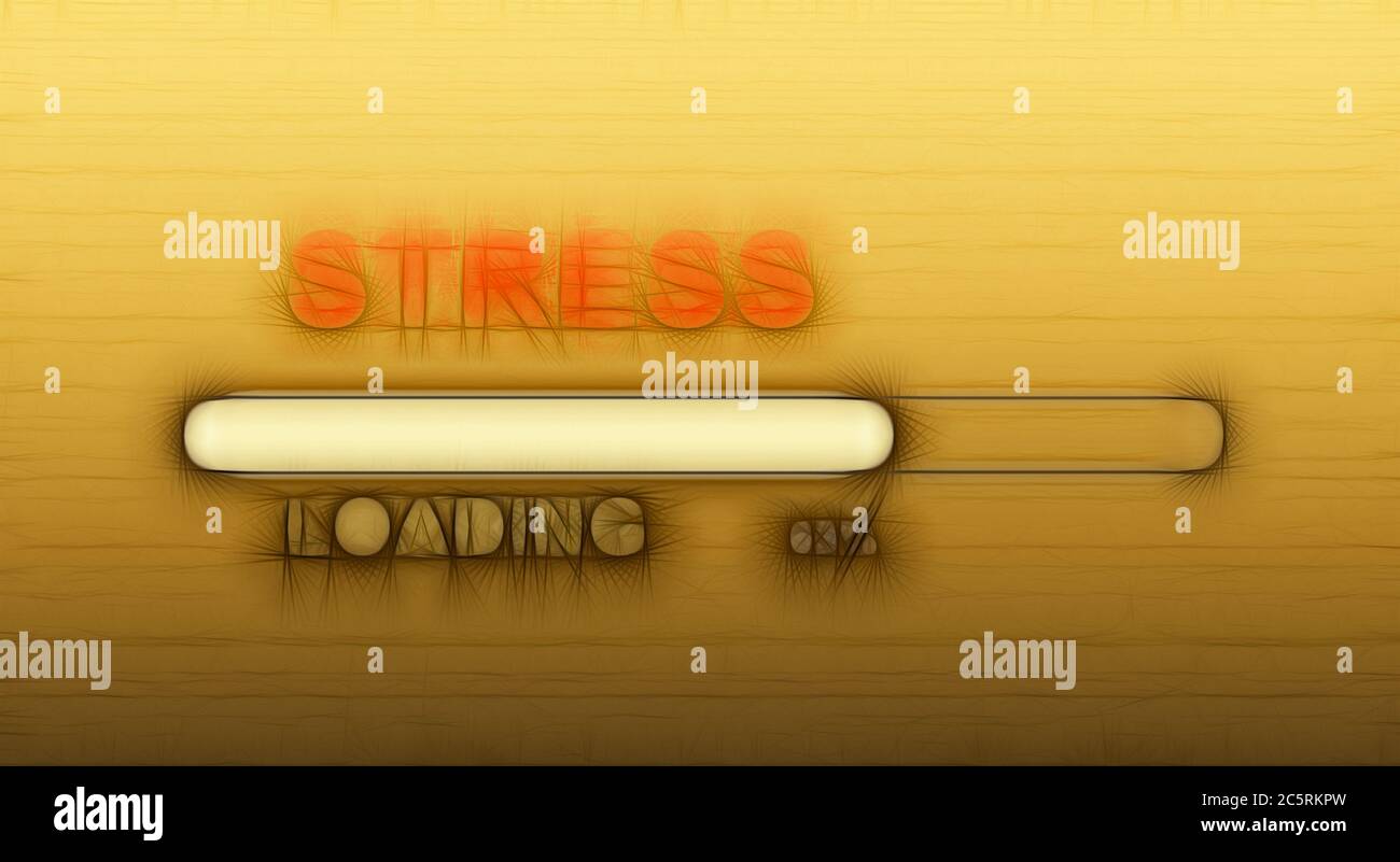 loading stress illustration design over a gradient background Stock ...