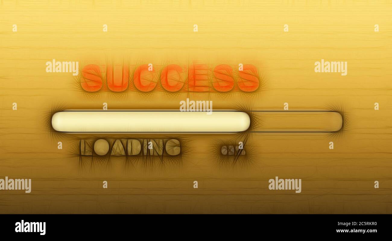 loading success illustration design over a gradient background Stock ...