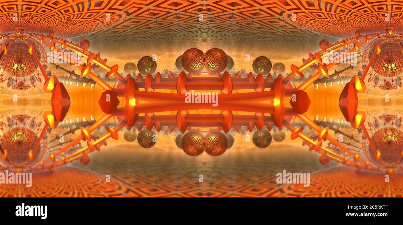 3d illustration of abstract geometric composition ,digital art works ...