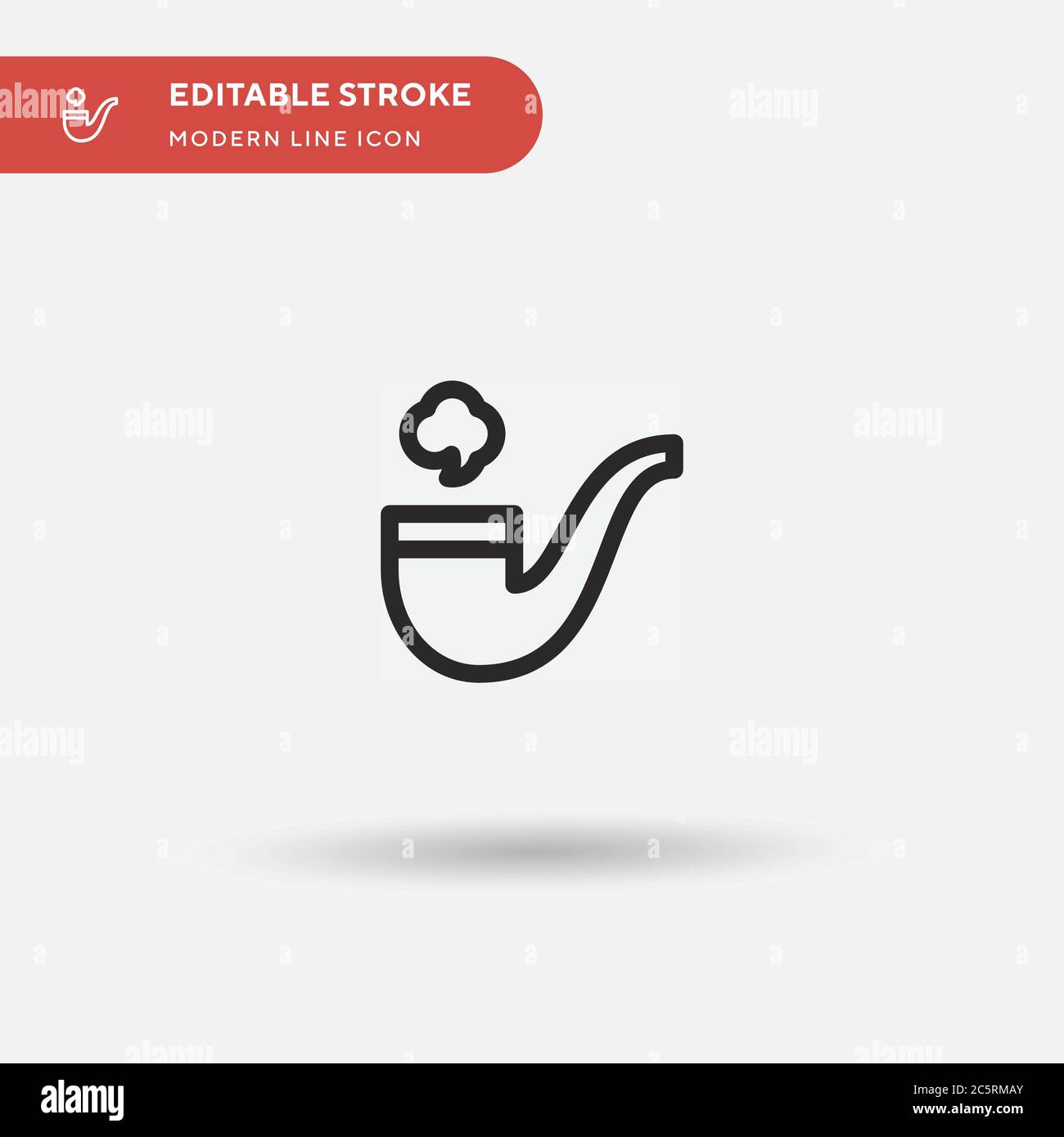Pipe Simple vector icon. Illustration symbol design template for web ...