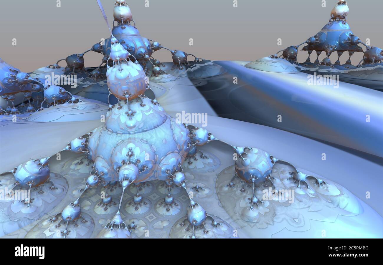 3d illustration of abstract geometric composition ,digital art works ...