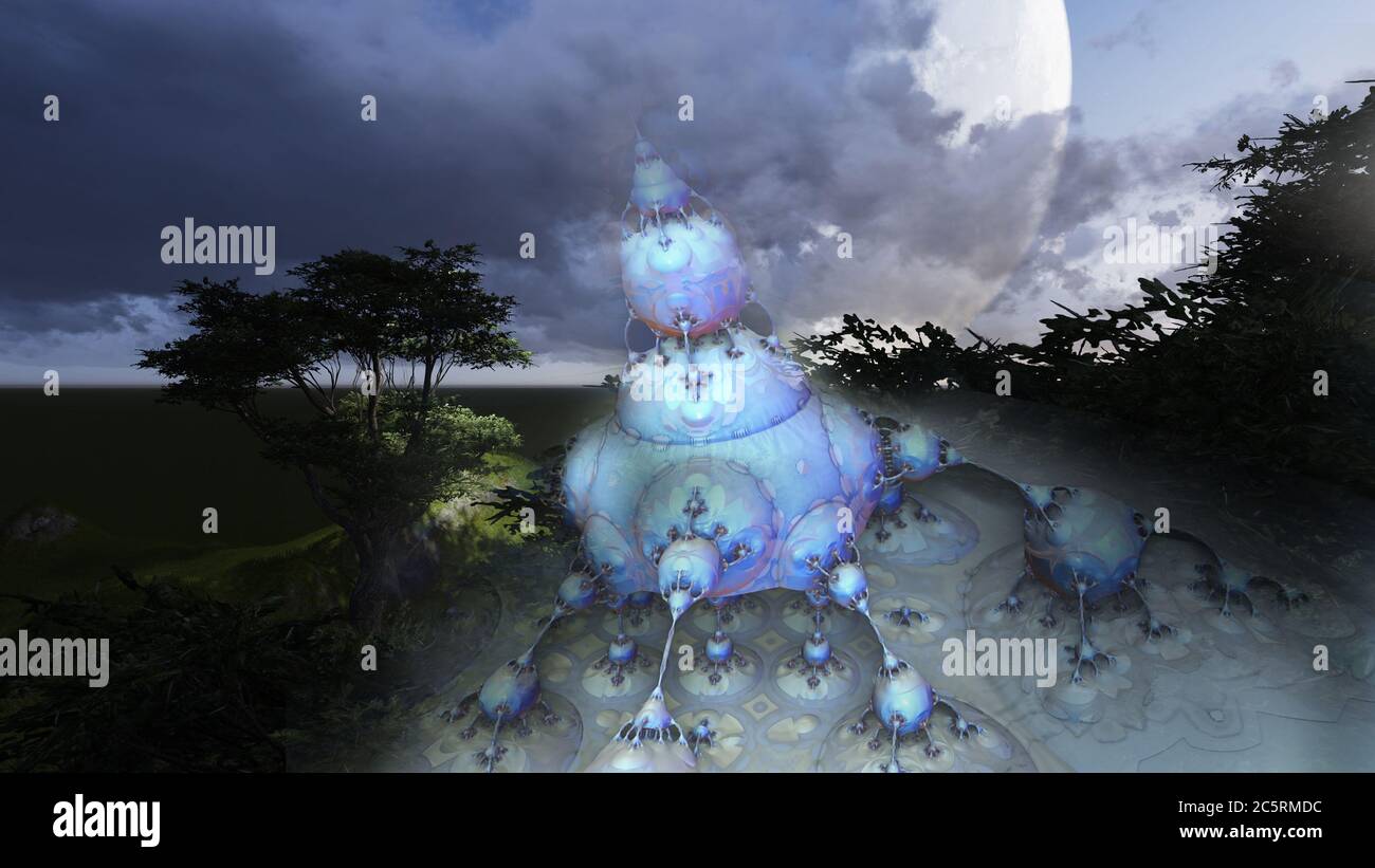 3d illustration of abstract geometric composition ,digital art works ...