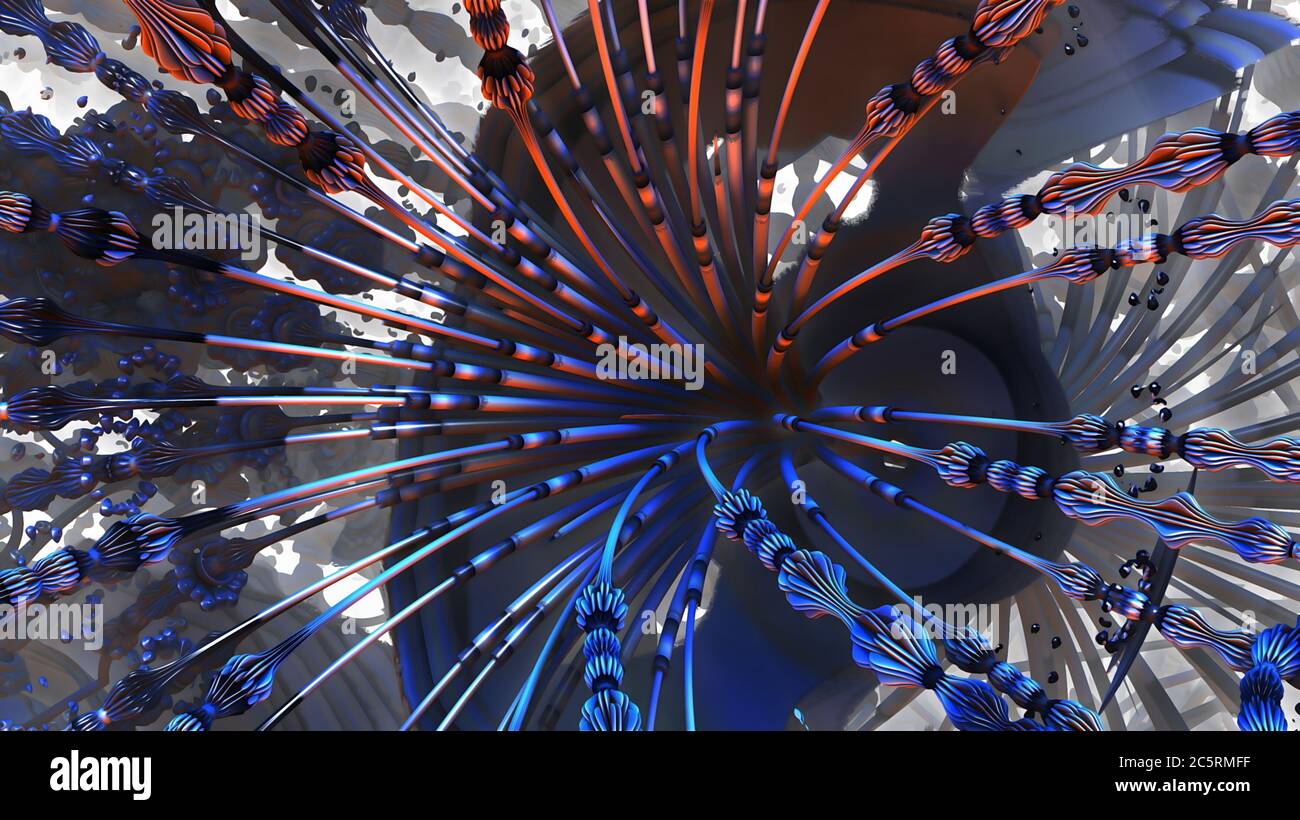 3d illustration of abstract geometric composition ,digital art works ...