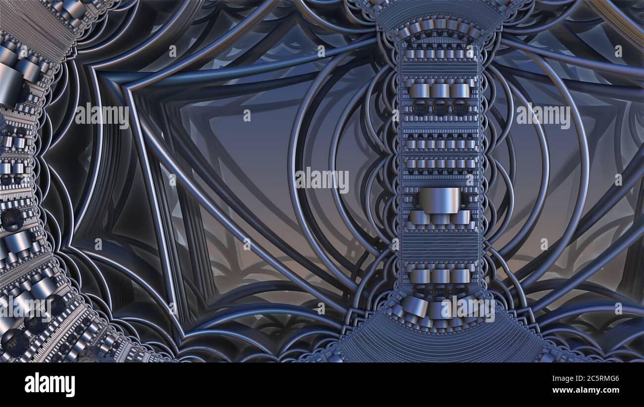 3d illustration of abstract geometric composition ,digital art works ...