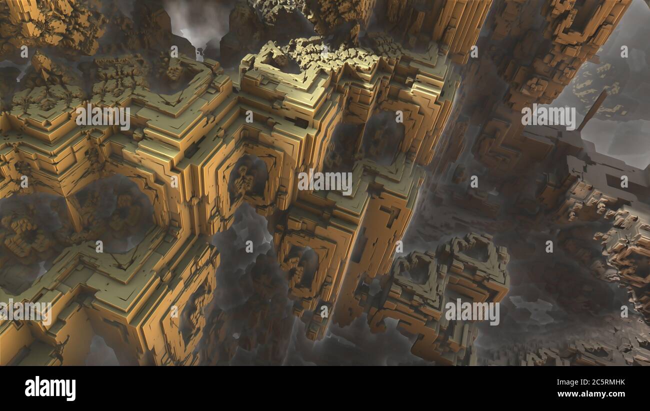 3d illustration of abstract geometric composition ,digital art works ...