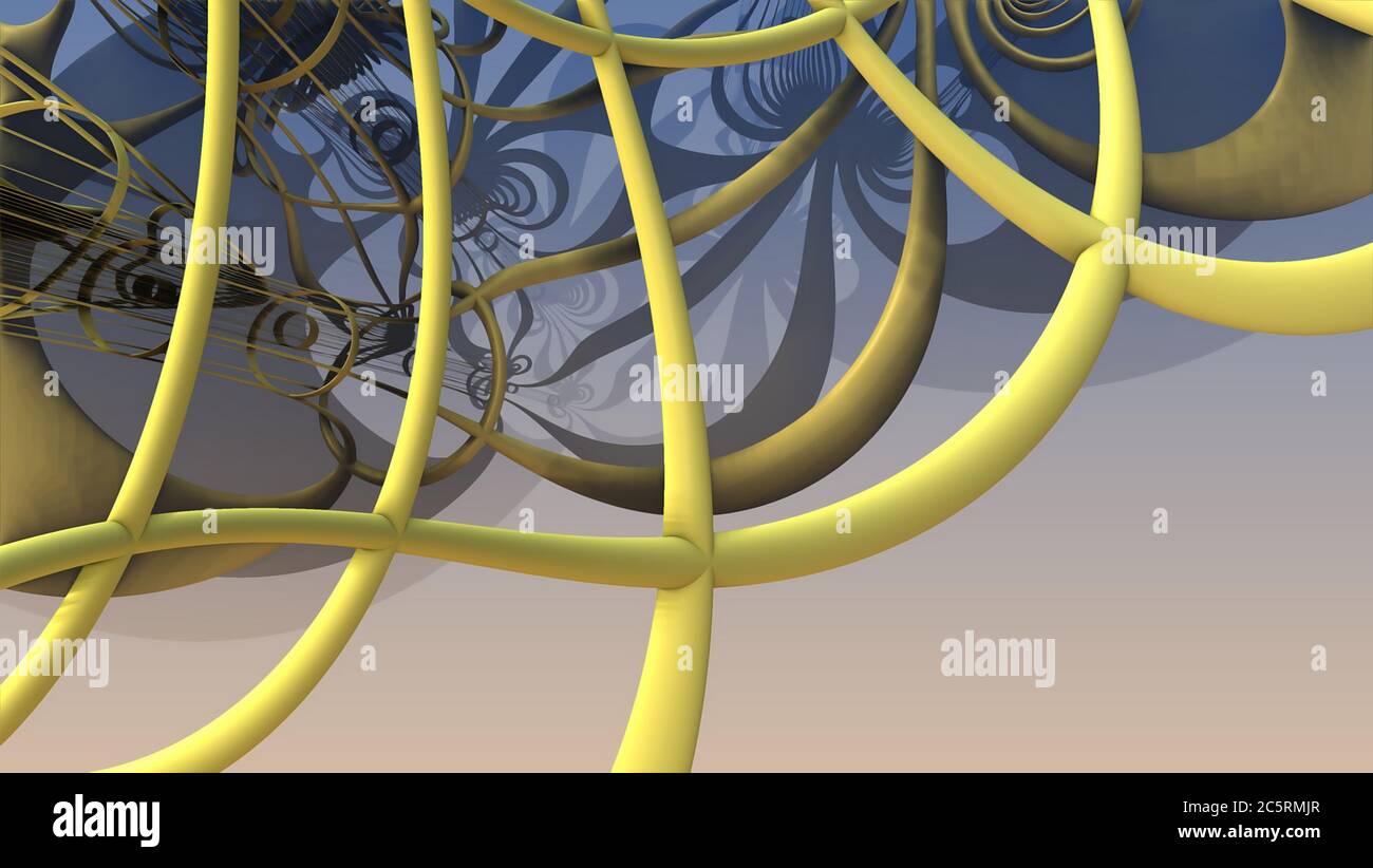 3d illustration of abstract geometric composition ,digital art works ...