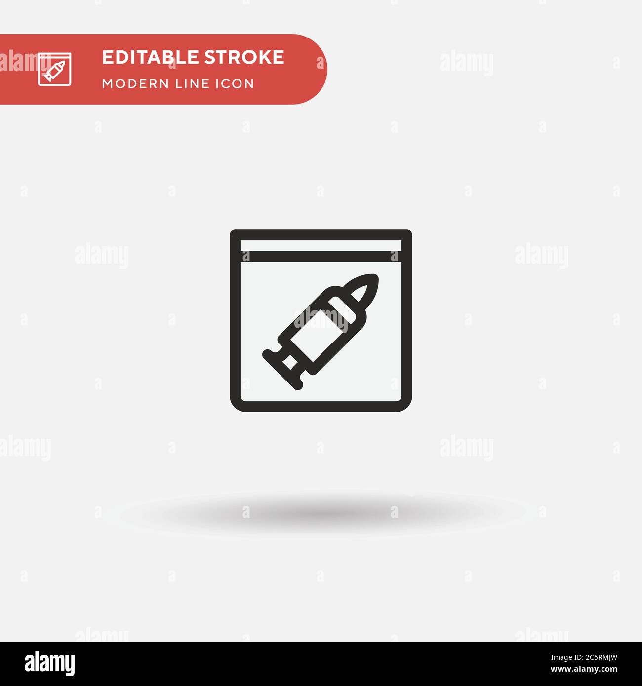 Bullet Simple vector icon. Illustration symbol design template for web ...