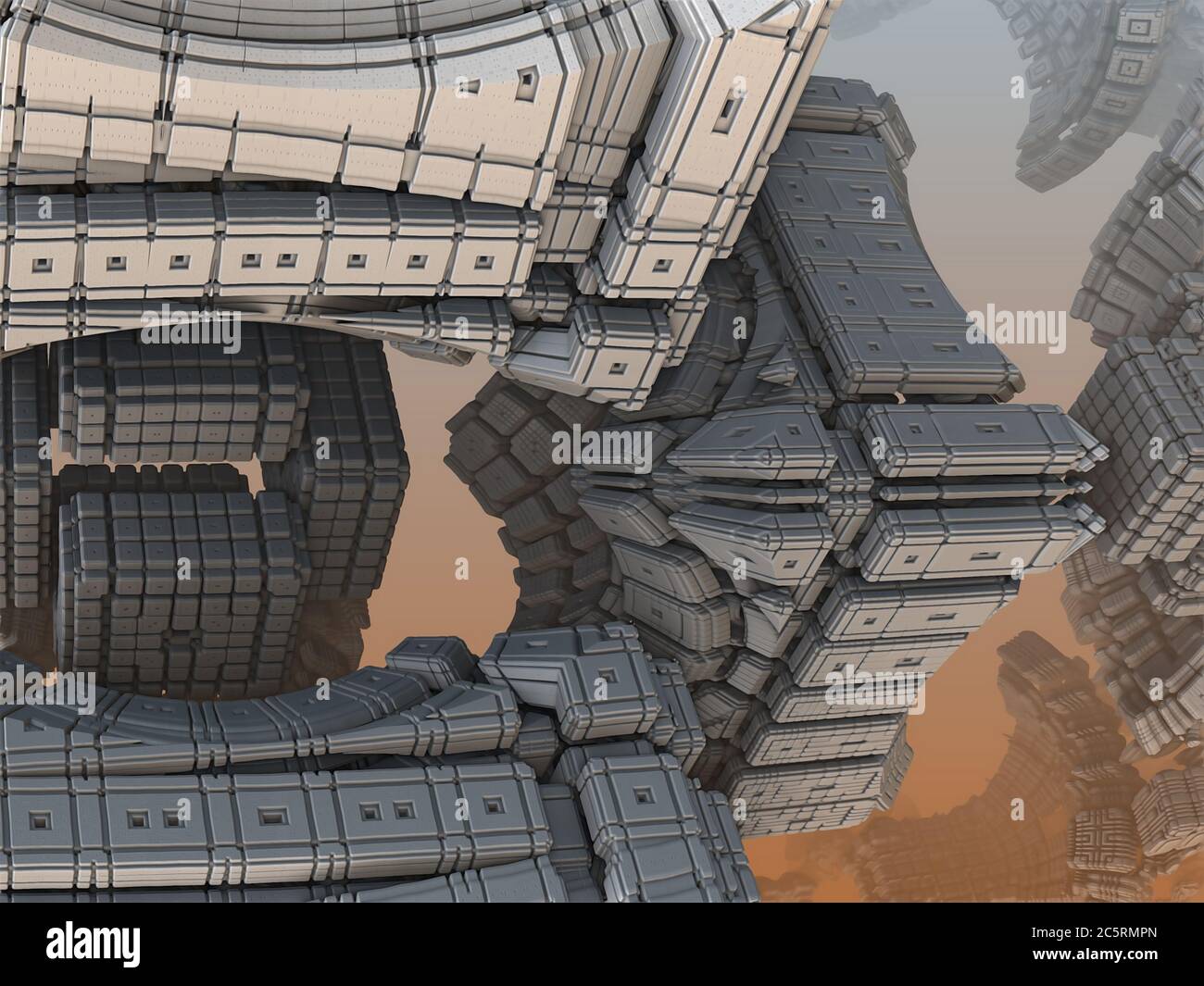 3d illustration of abstract geometric composition ,digital art works ...