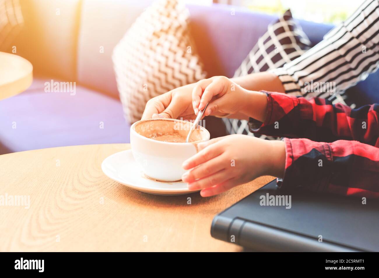 Child cafe notebook hi-res stock photography and images - Alamy