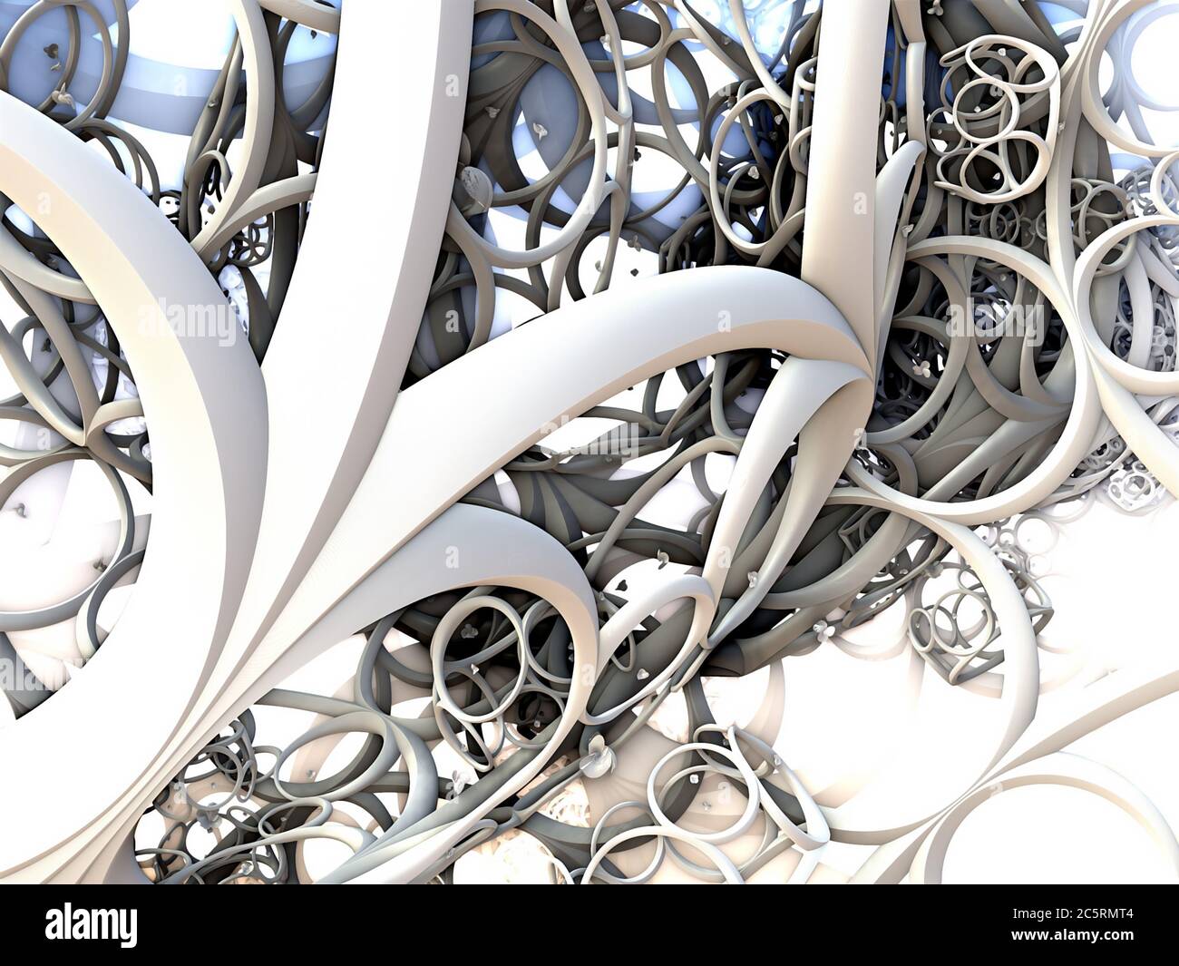 3d illustration of abstract geometric composition ,digital art works ...