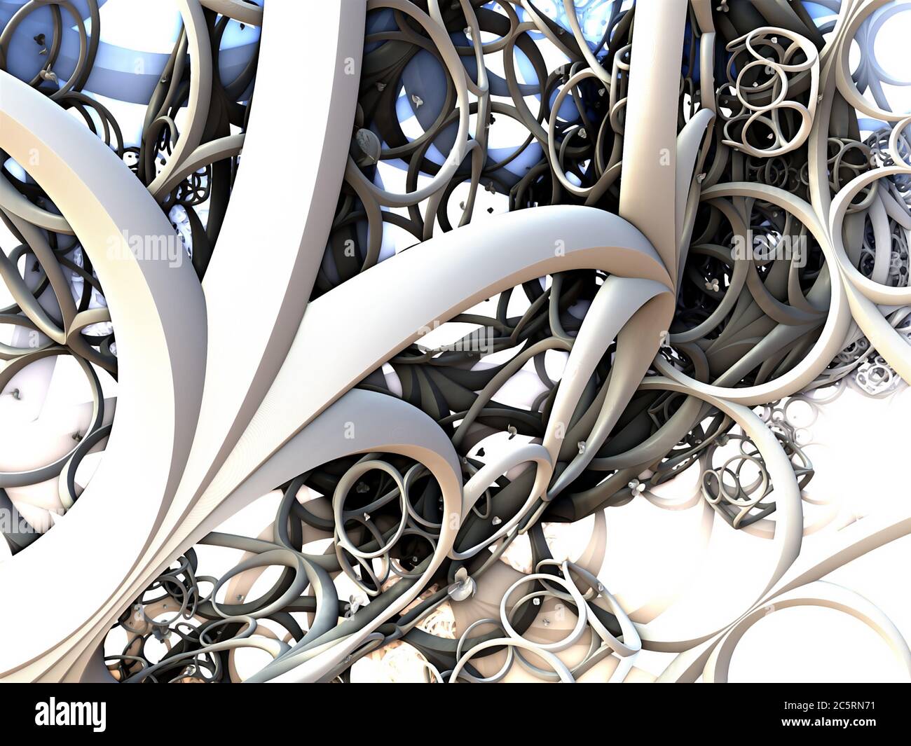 3d illustration of abstract geometric composition ,digital art works ...