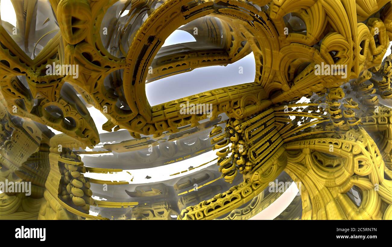 3d illustration of abstract geometric composition ,digital art works ...