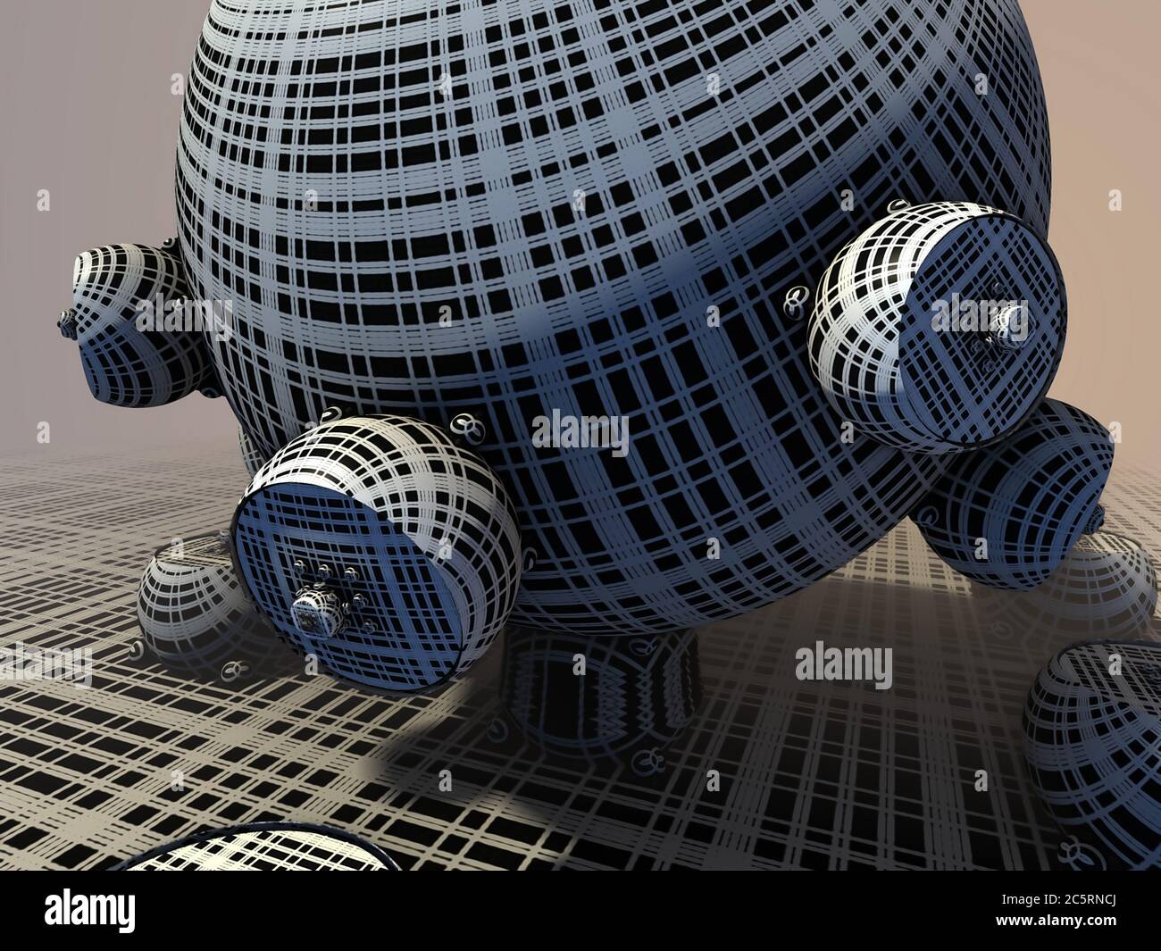 3d illustration of abstract geometric composition ,digital art works ...