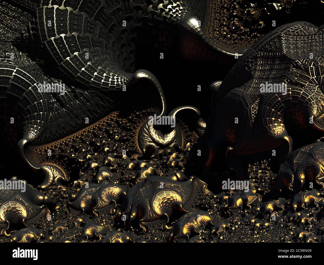 3d illustration of abstract geometric composition ,digital art works ...