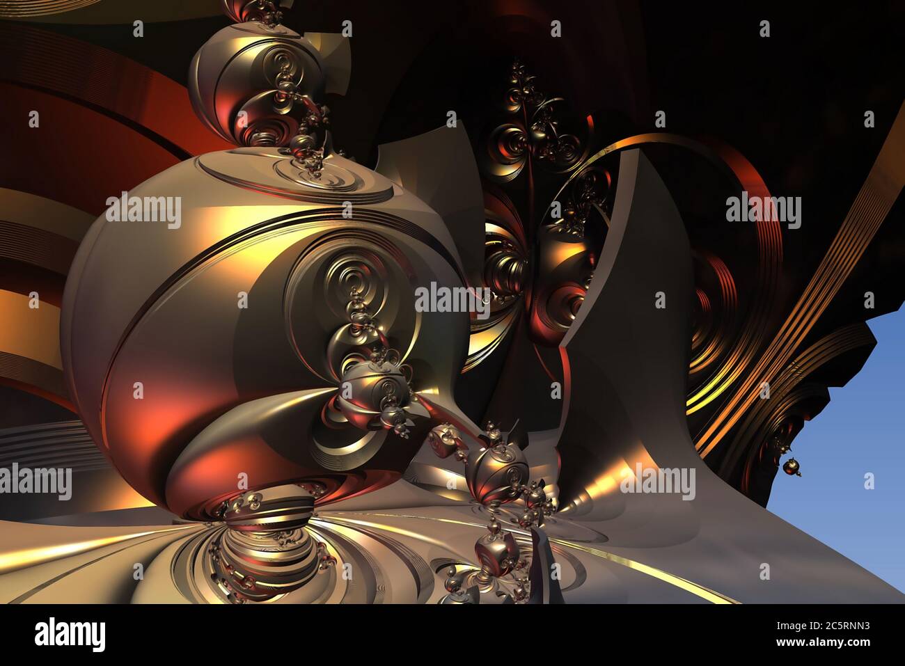 3d illustration of abstract geometric composition ,digital art works ...