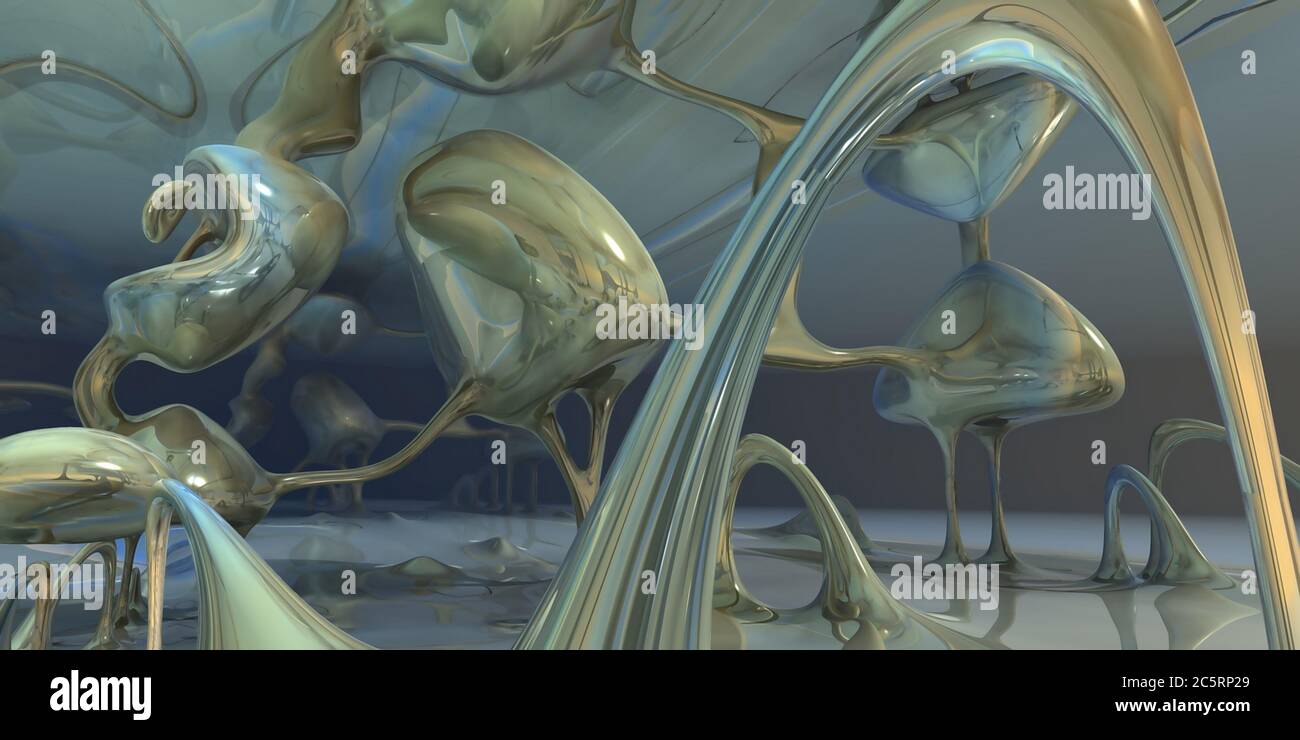3d illustration of abstract geometric composition ,digital art works ...