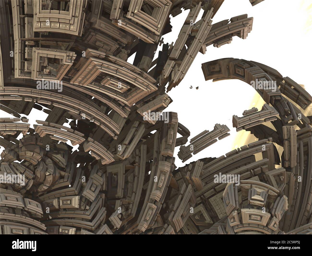 3d illustration of abstract geometric composition ,digital art works ...