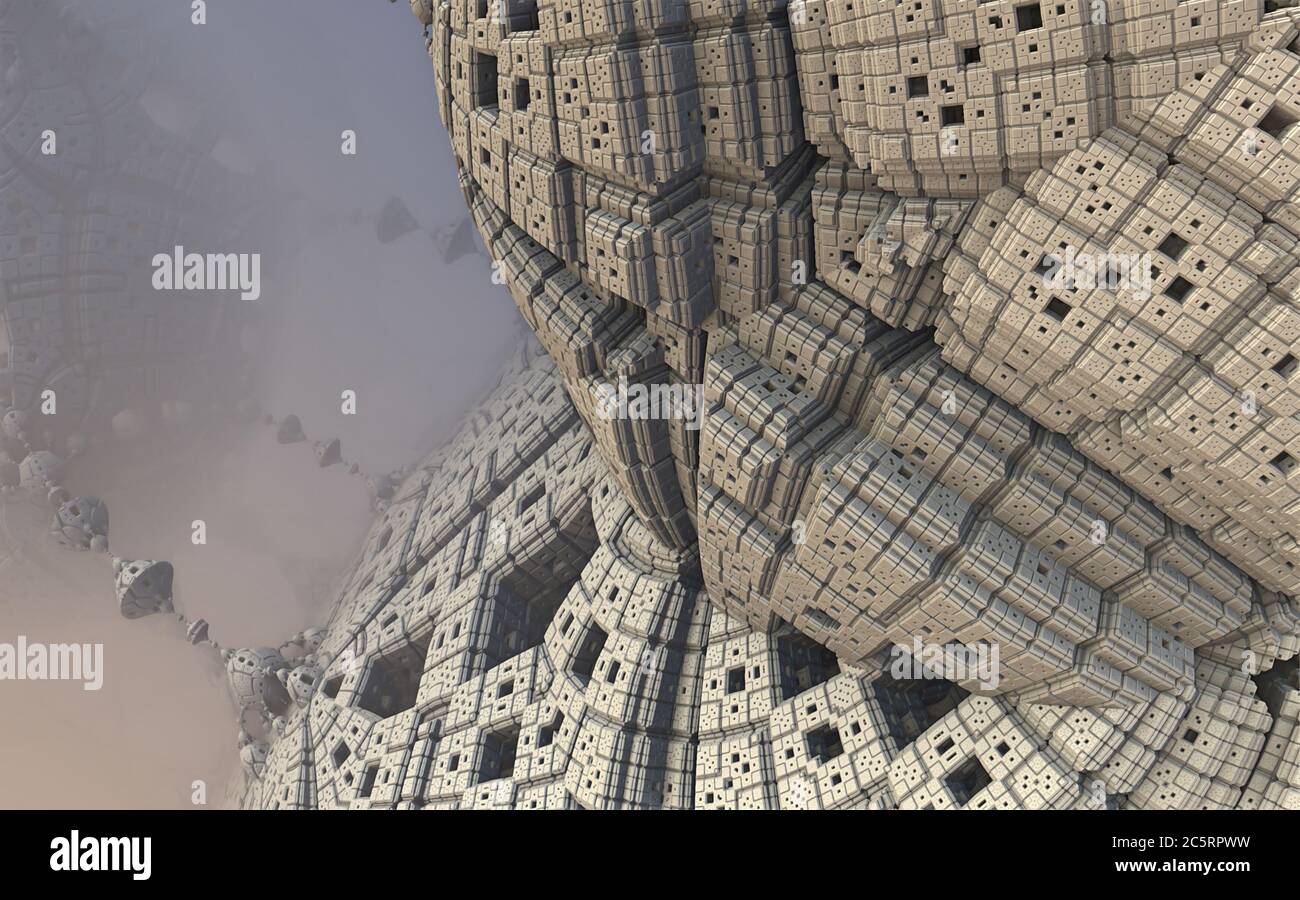 abstract geometric composition 3d illustration Stock Photo - Alamy