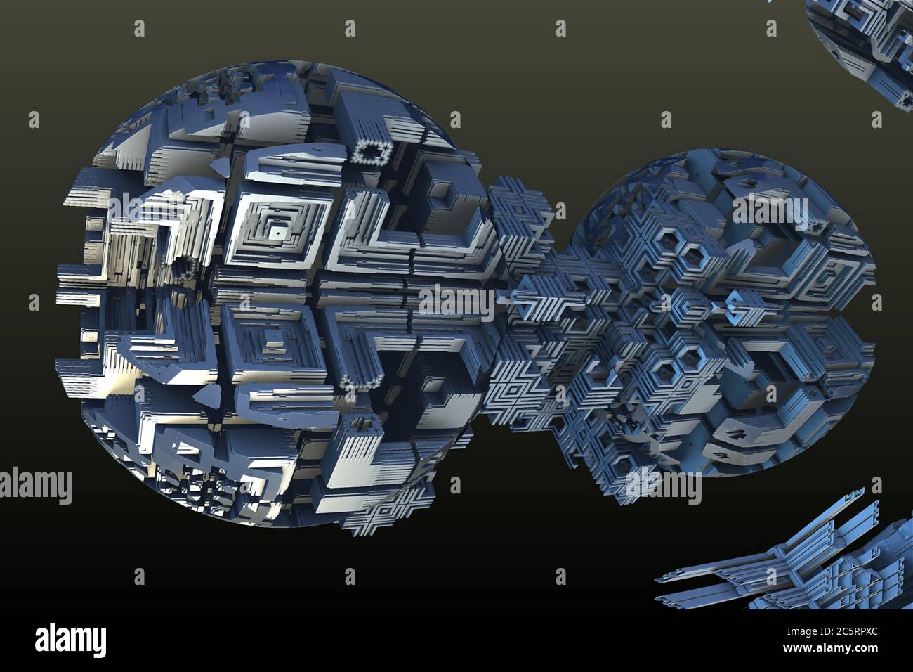 abstract geometric composition 3d illustration Stock Photo - Alamy