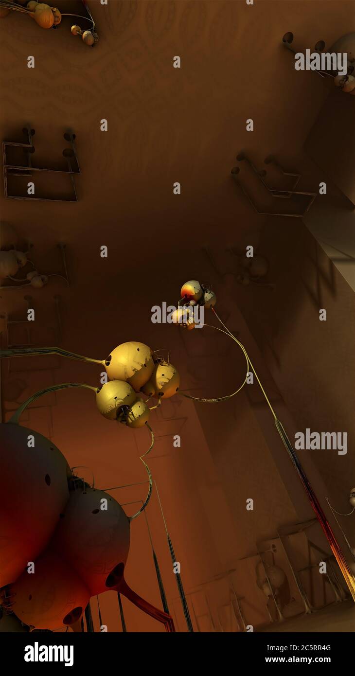 abstract geometric composition 3d illustration Stock Photo - Alamy