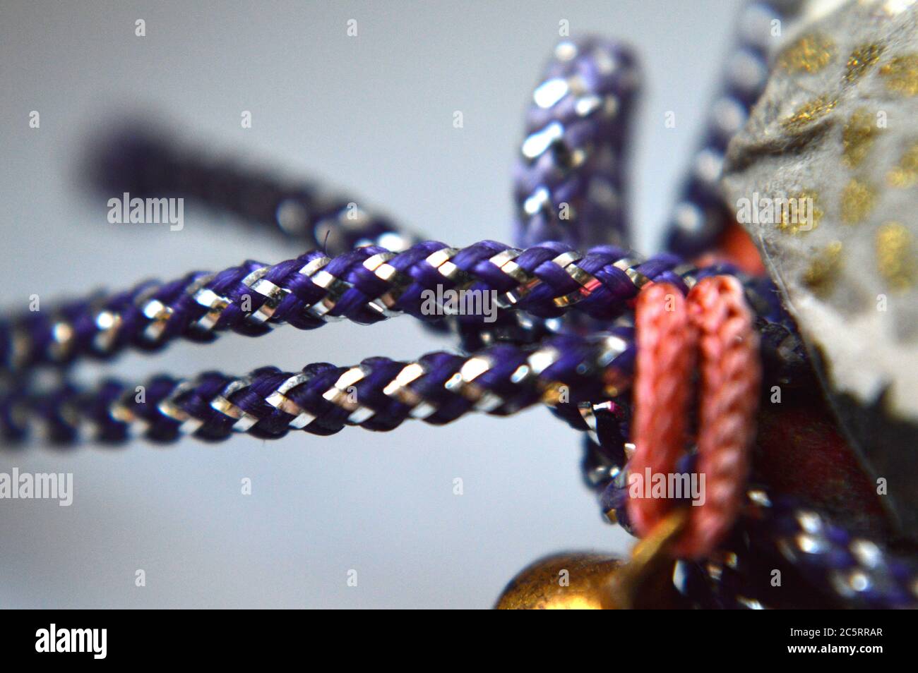 two different ropes with knot Stock Photo - Alamy