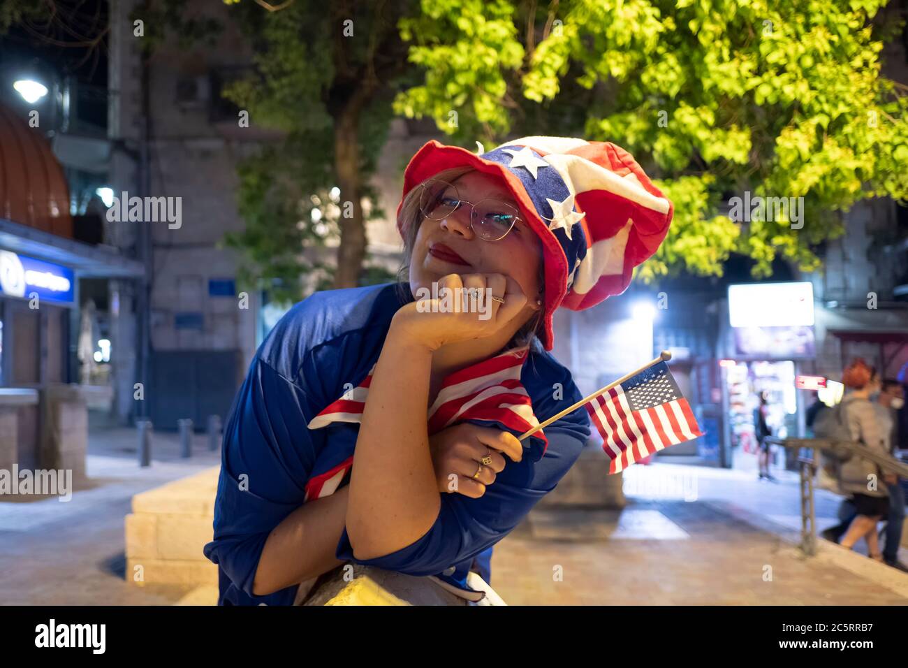 American israeli flag hi-res stock photography and images - Alamy