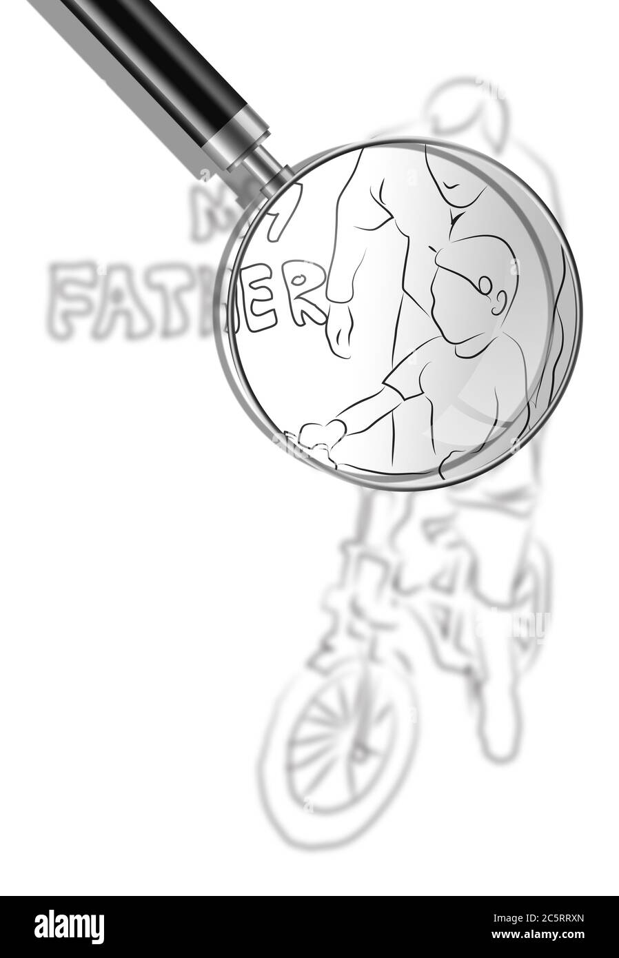 Father and son outline Cut Out Stock Images & Pictures - Alamy