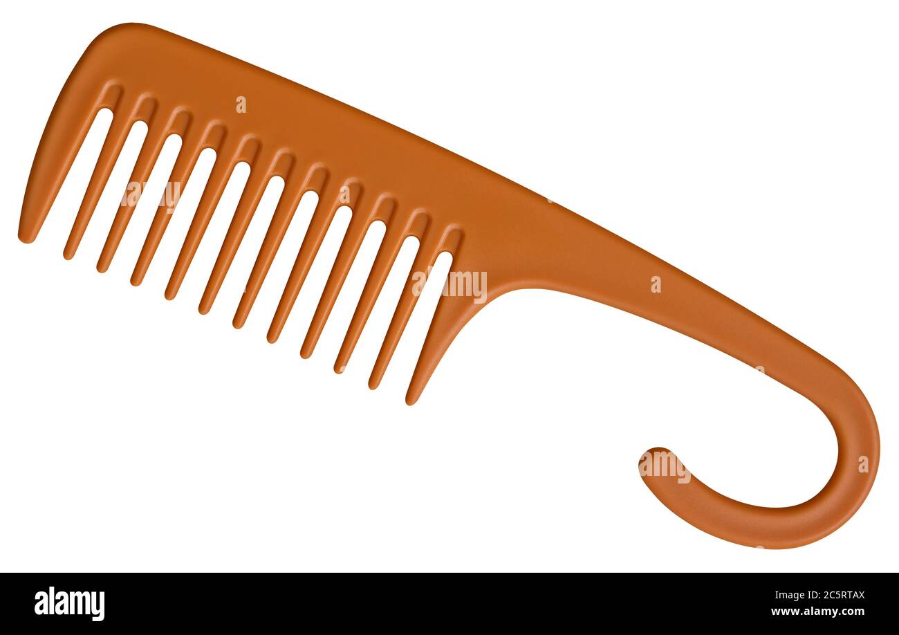 Orange comb isolated on white background. Clipping path included Stock ...