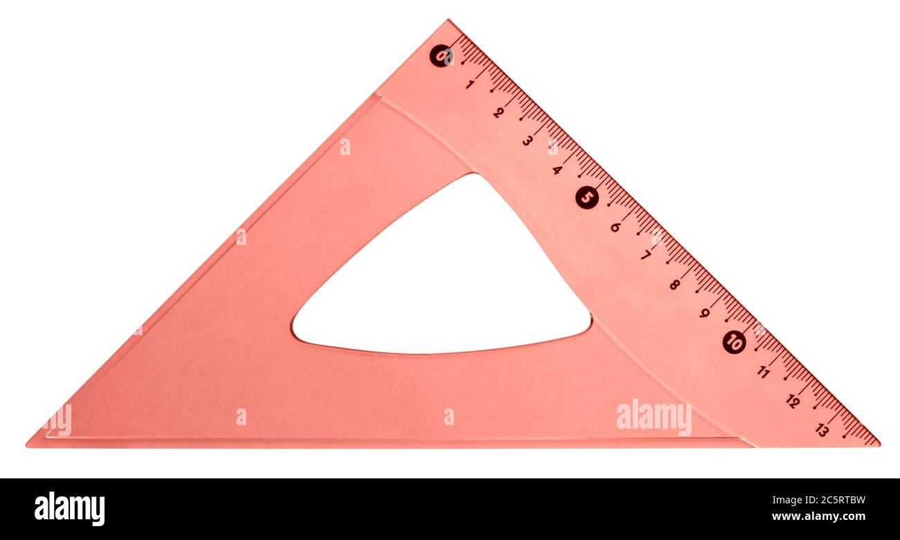 Triangle on a white background. Clipping path included Stock Photo - Alamy
