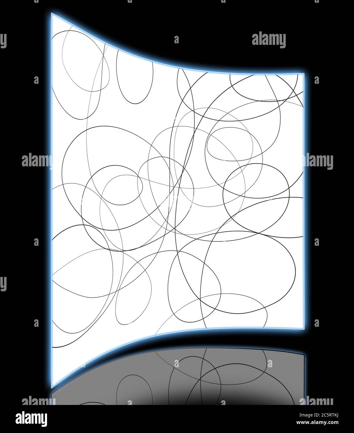 Abstract line Art made in 2d software Stock Photo - Alamy