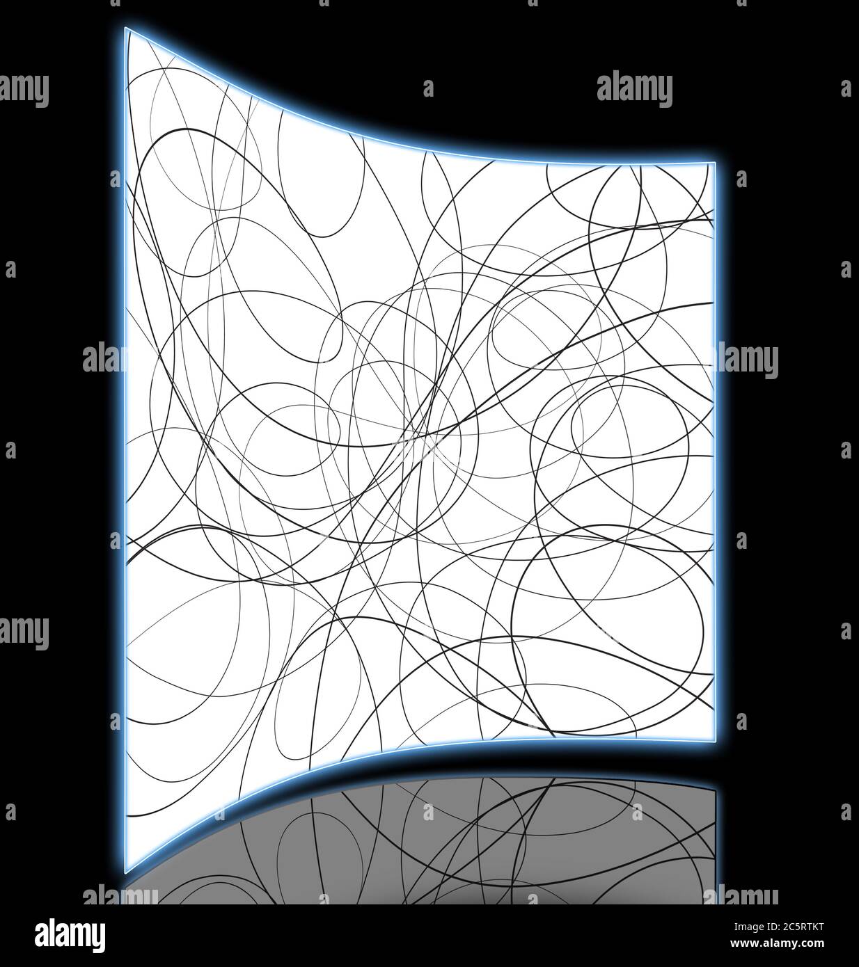 Abstract line Art made in 2d software Stock Photo - Alamy