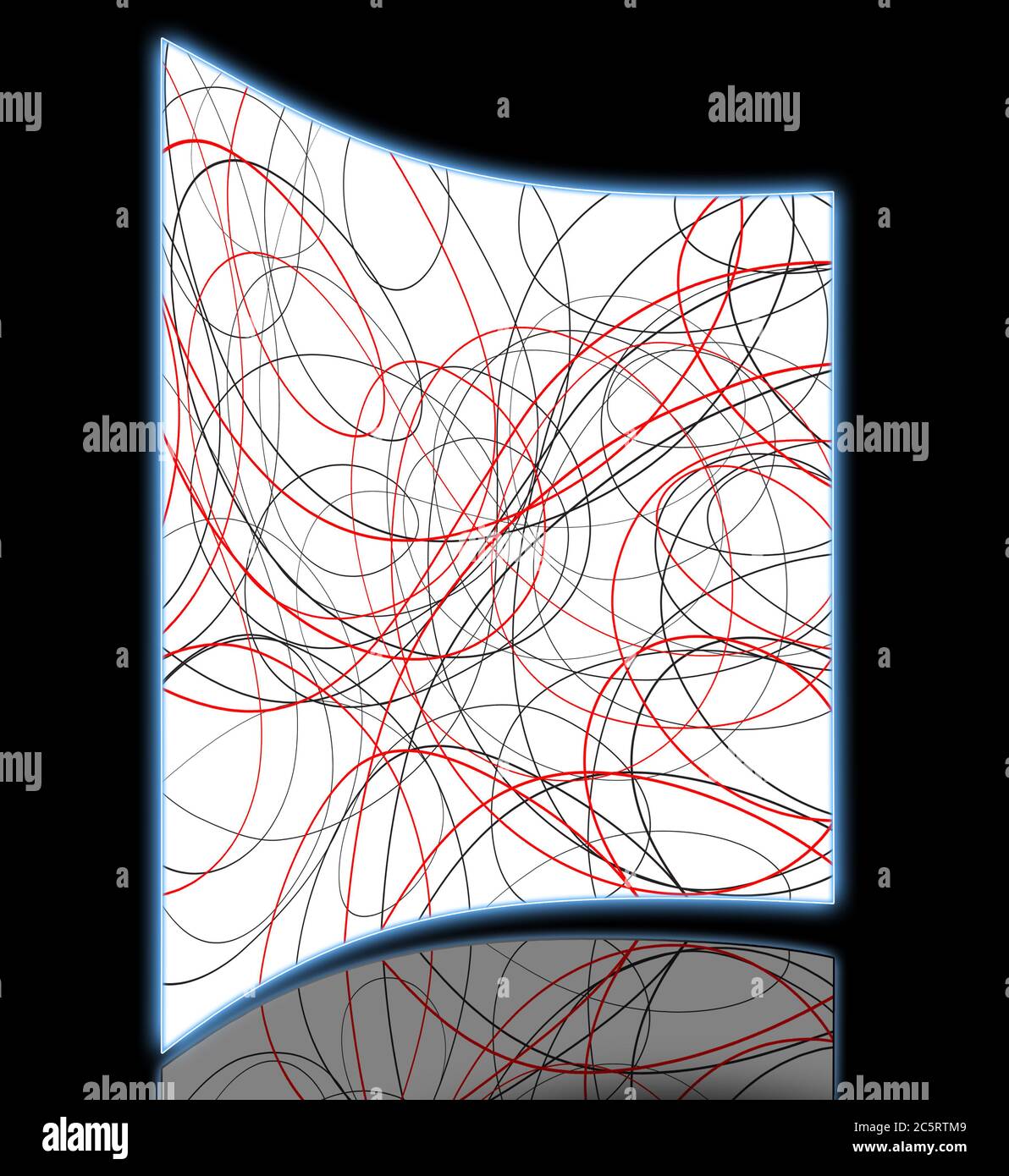 Abstract line Art made in 2d software Stock Photo - Alamy
