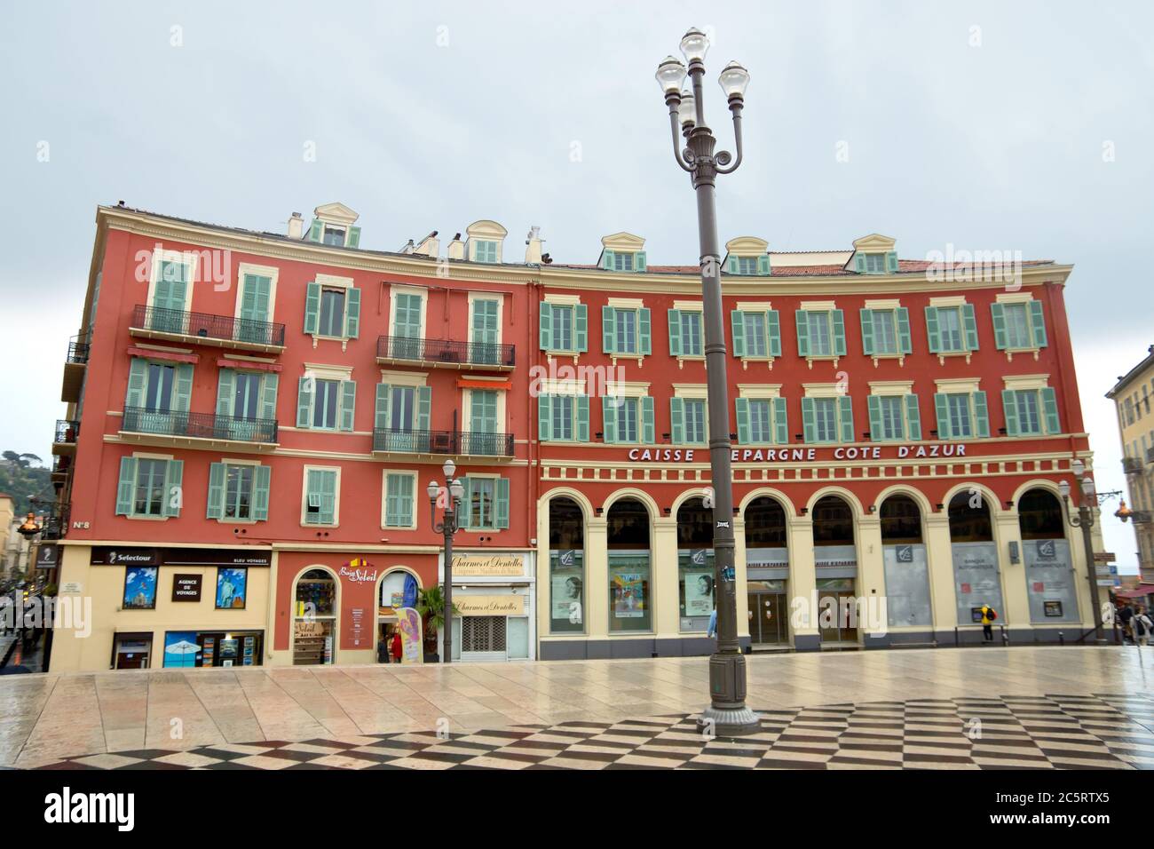 NICE, FRANCE - APRIL 26: The Place Massena on April 26, 2013 in Nice ...