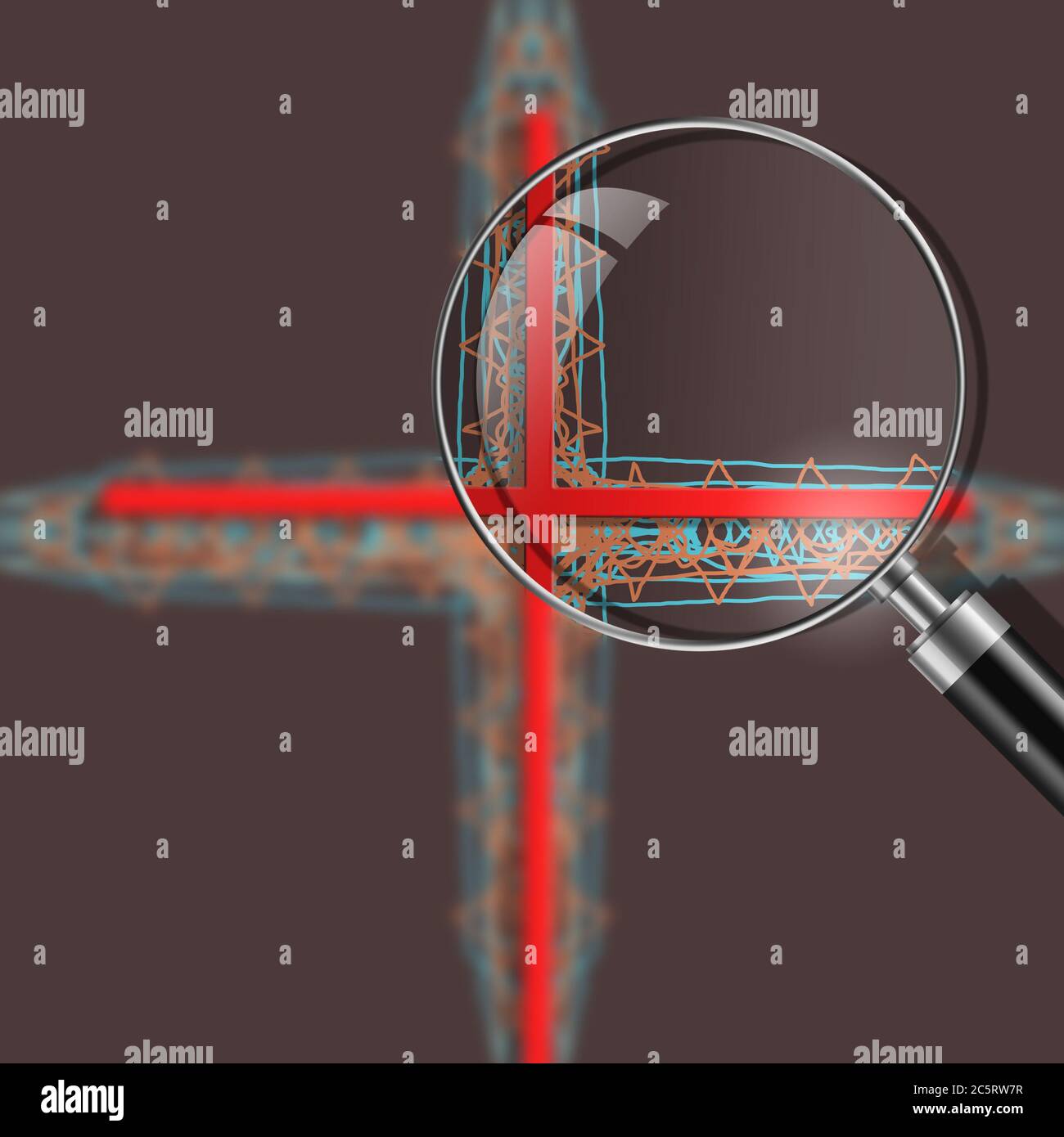 Kaleidoscope.Hand drawing element made in 2d software Stock Photo - Alamy
