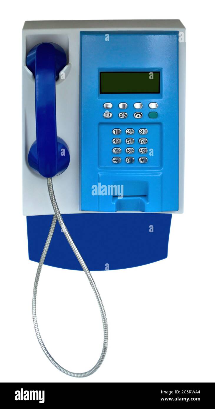 Public Payphone Isolated on White Background. Clipping Path included ...