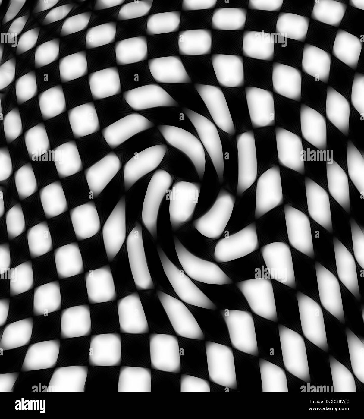 Black-white checkered plane made in 3d software Stock Photo - Alamy