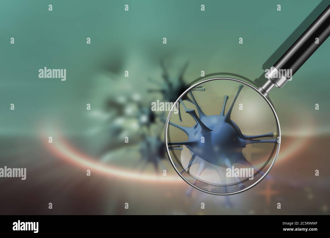 Pollen allergy concept made in 3d software Stock Photo - Alamy