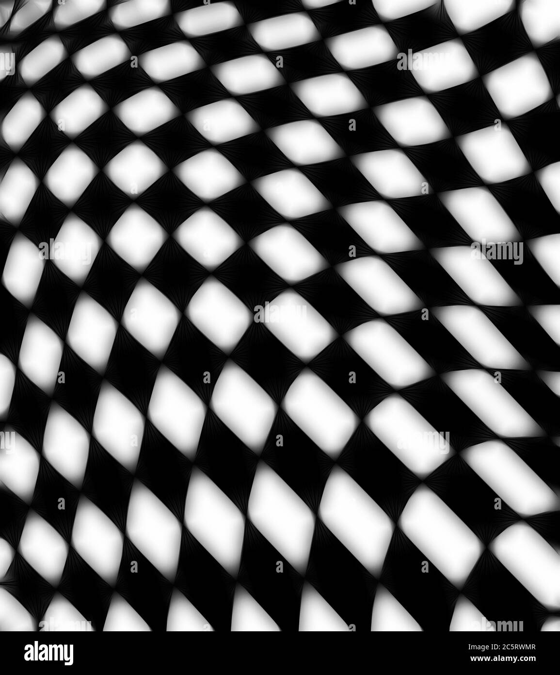 Black-white checkered plane made in 3d software Stock Photo - Alamy