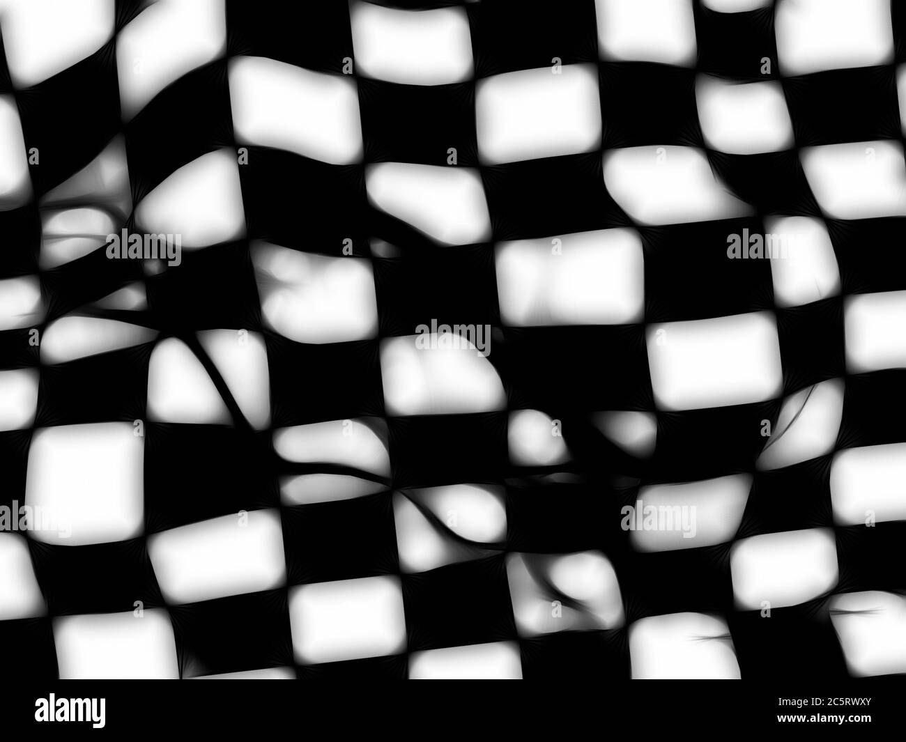 Black-white checkered plane made in 3d software Stock Photo - Alamy