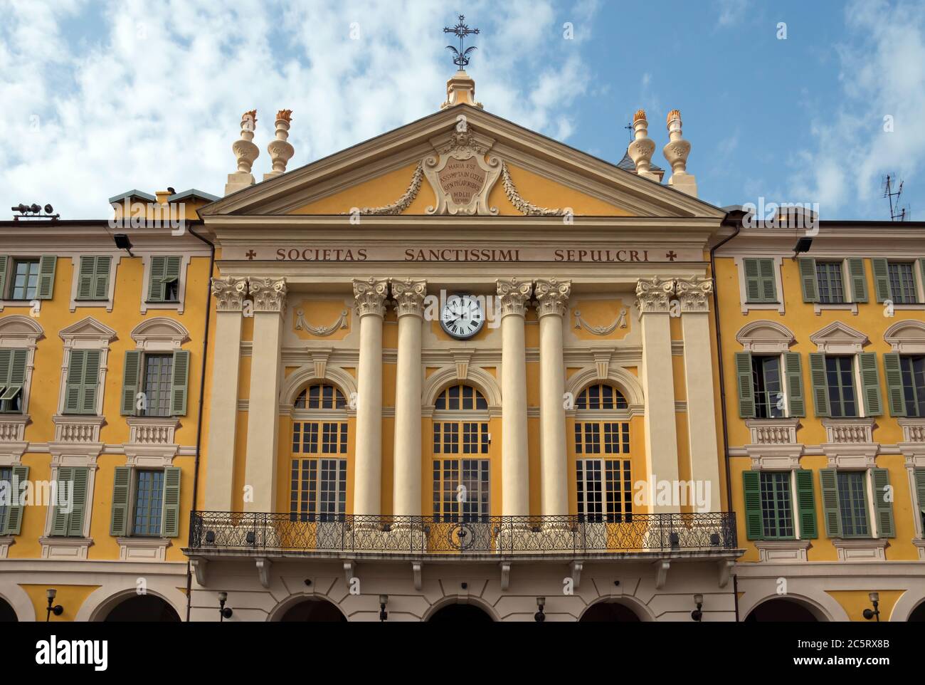 NICE, FRANCE - MAY 1: Architecture of buildings on May 1, 2013 in Nice ...