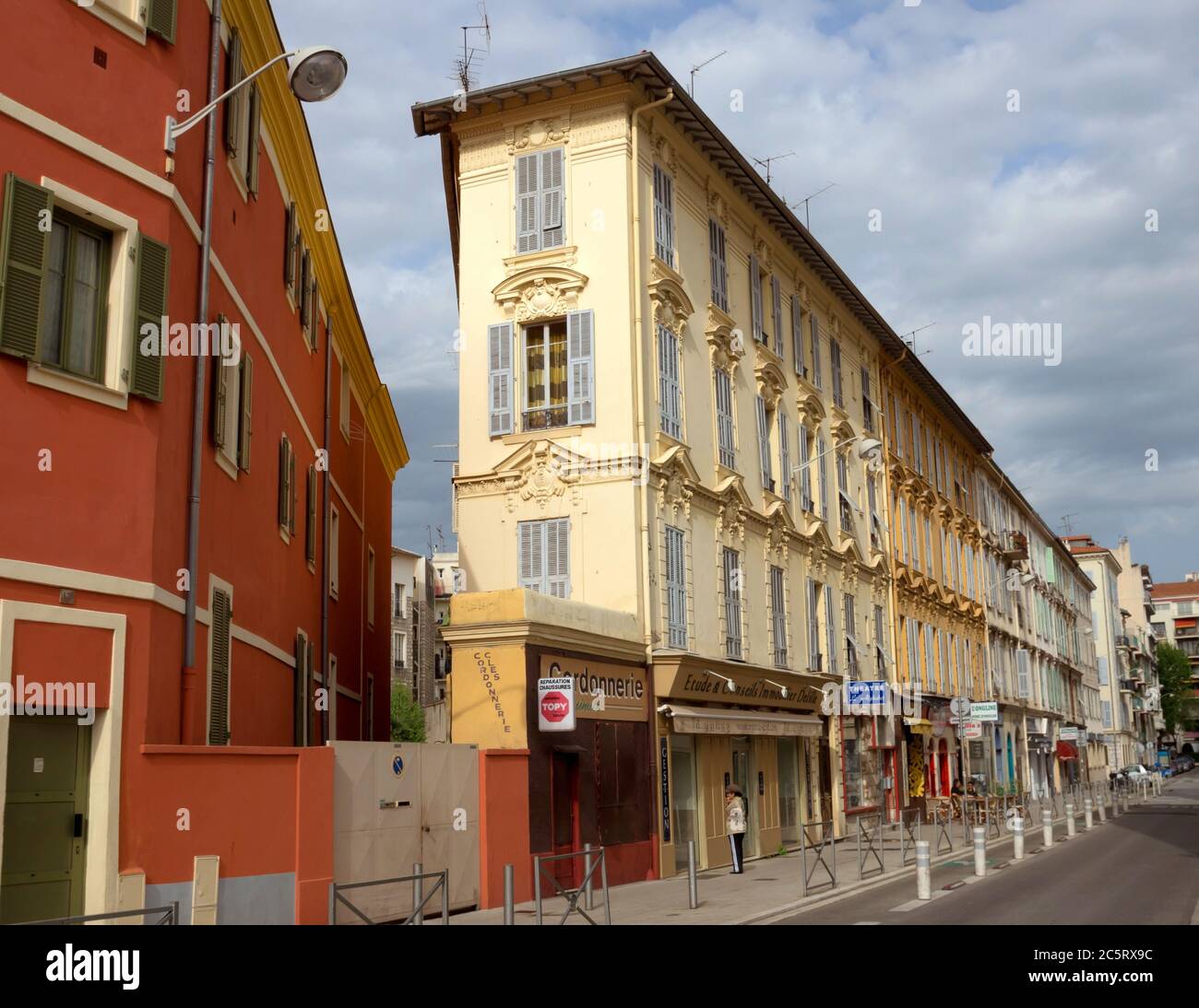 NICE, FRANCE - MAY 1: Architecture of buildings on May 1, 2013 in Nice ...